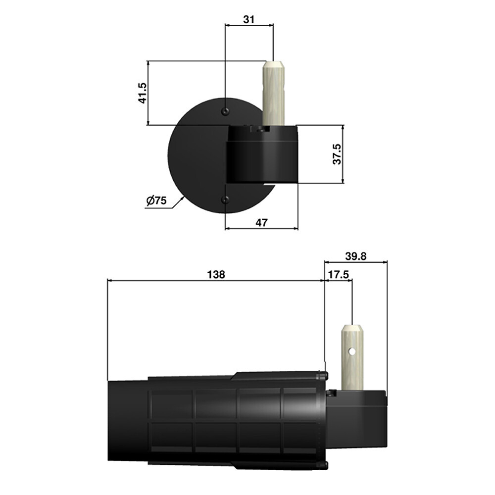 Motorisation pour volet 2 battants SLID'UP URANUS filaire - gond Ø 14 ...